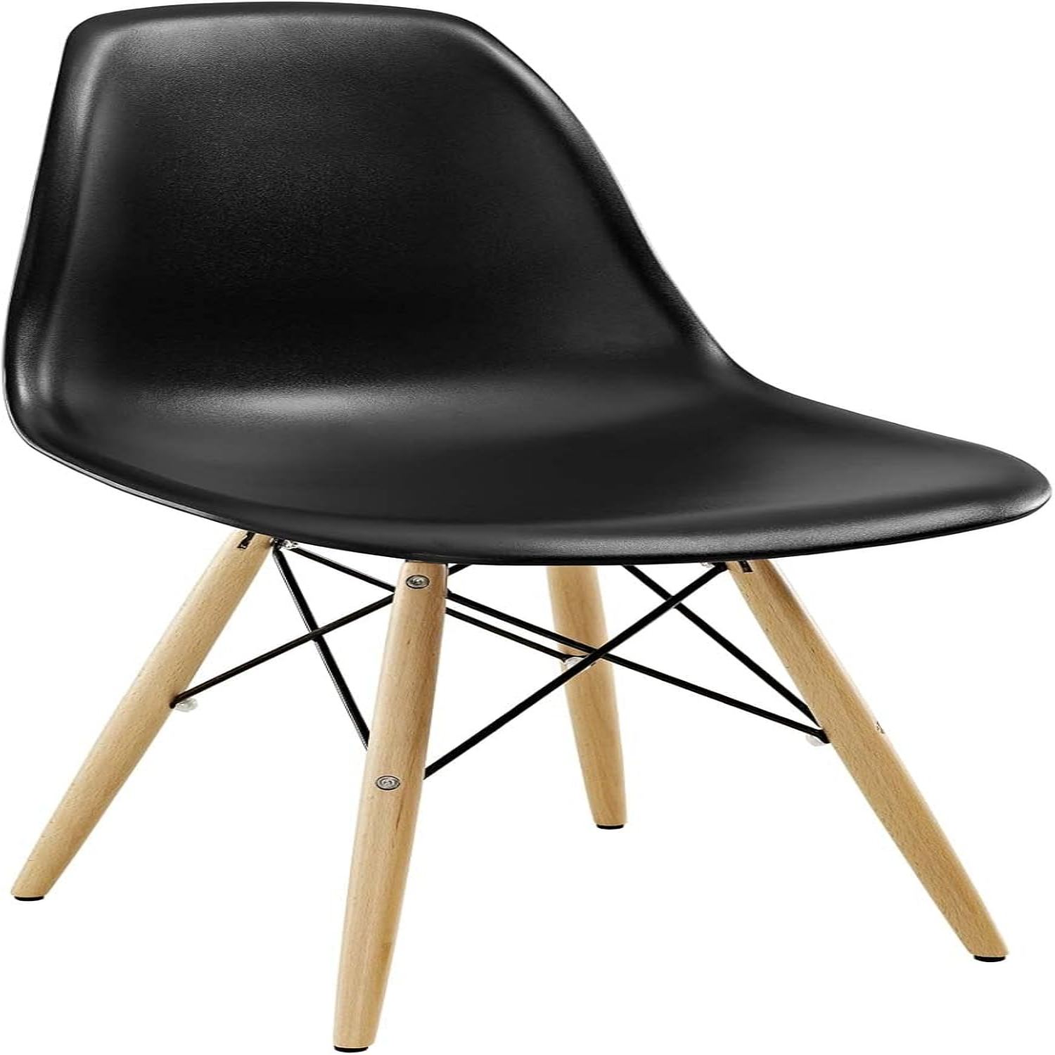 Pyramid Mid-Century Modern with Natural Wood Legs Two Dining Side ...