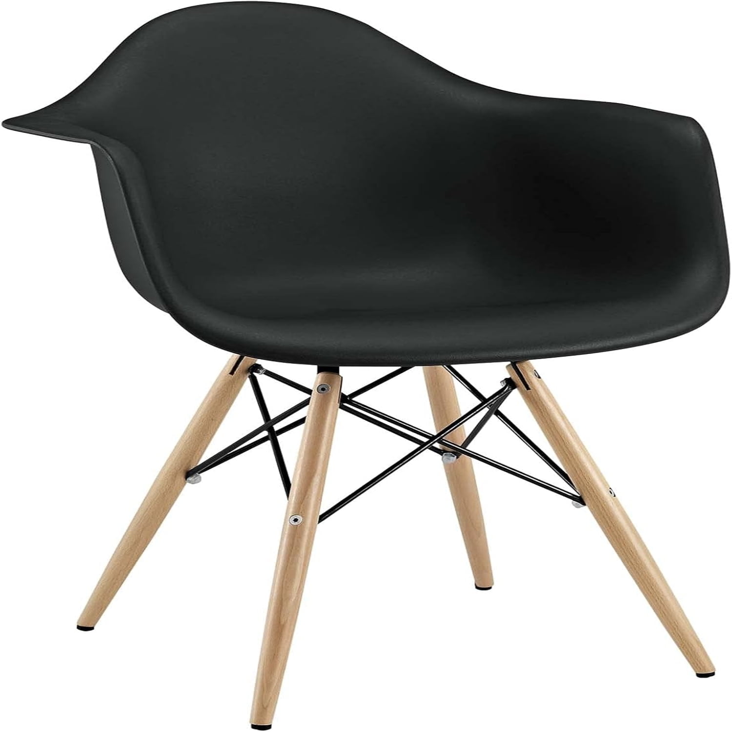 Pyramid Mid-Century Modern with Natural Wood Legs Two Dining Side ...