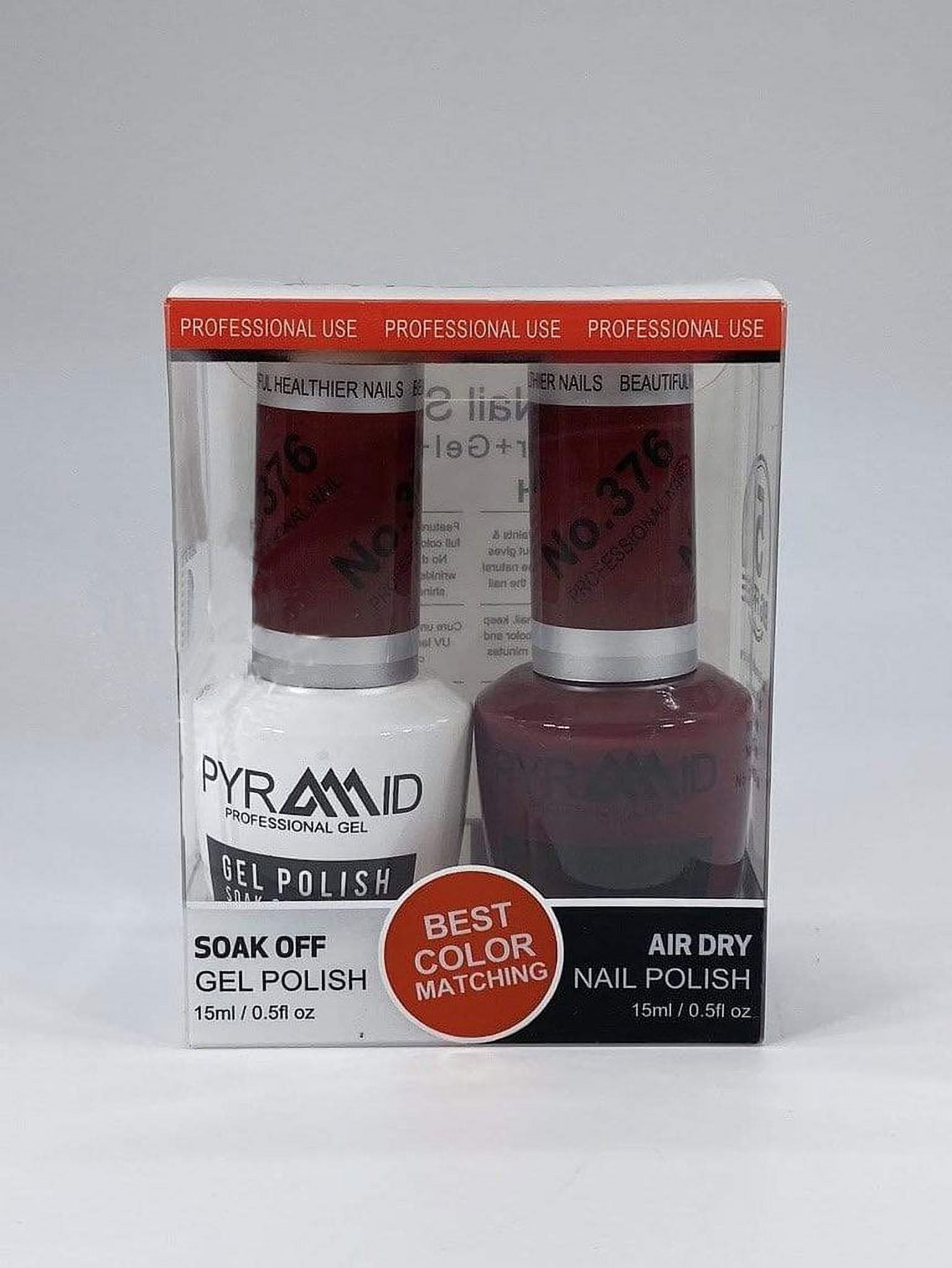 Pyramid Nail Combo - Gel and Matching Polish 376 - Walmart.com
