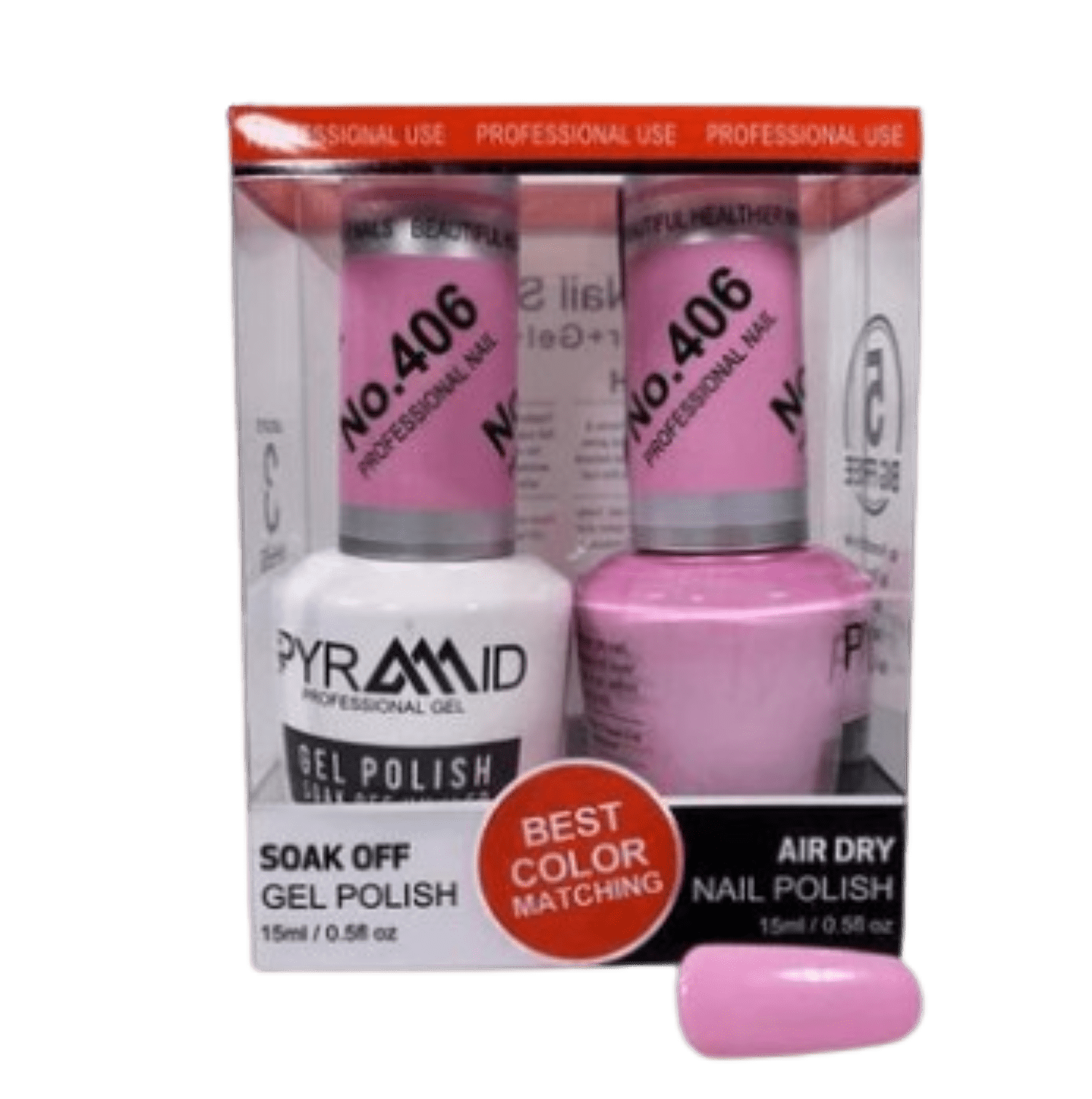 Pyramid Nail Duo - Gel Polish and Matching Nail Polish - 406 - Walmart.com
