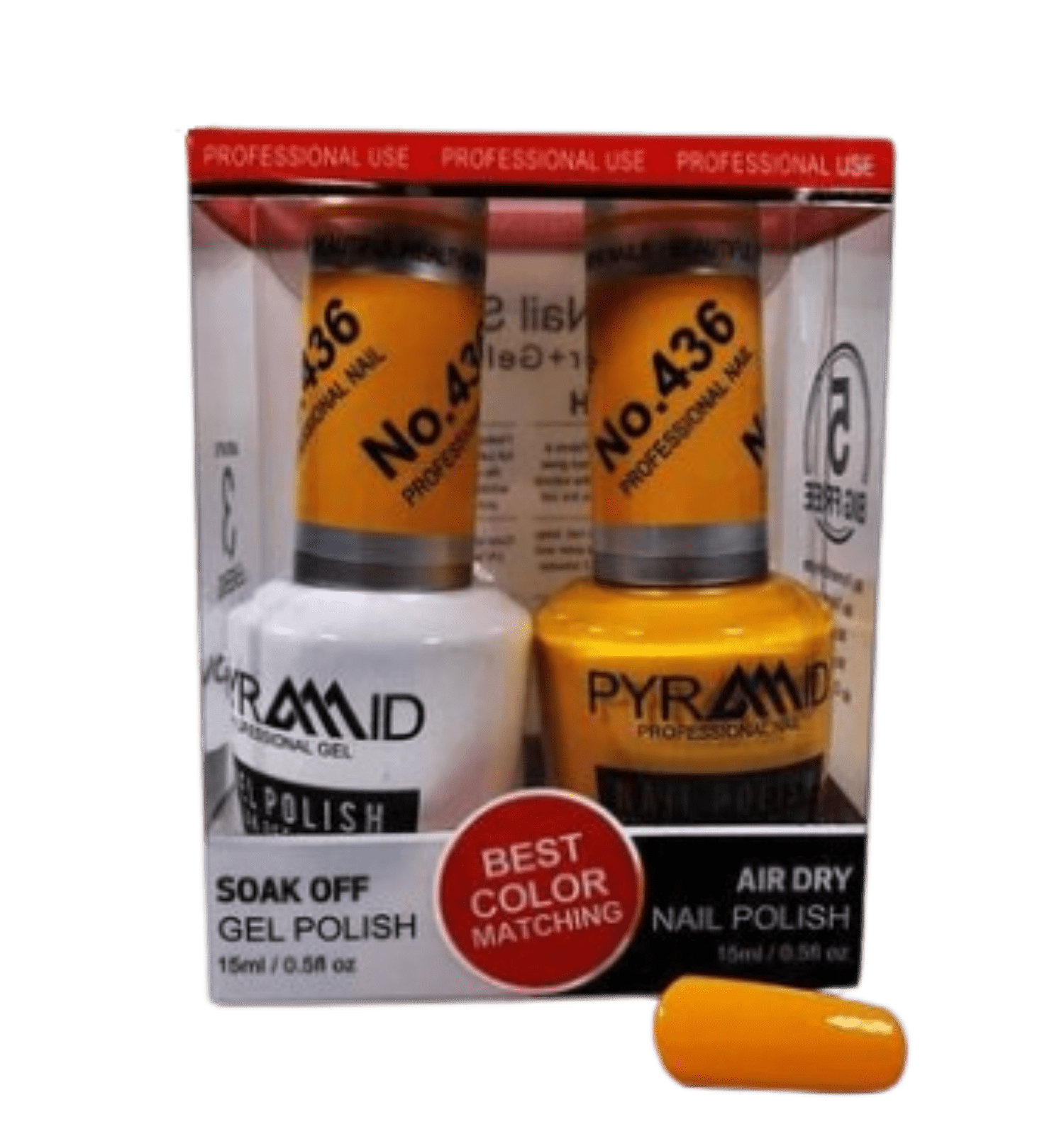 Pyramid Nail Duo - Gel Polish and Matching Nail Polish - 436 - Walmart.com