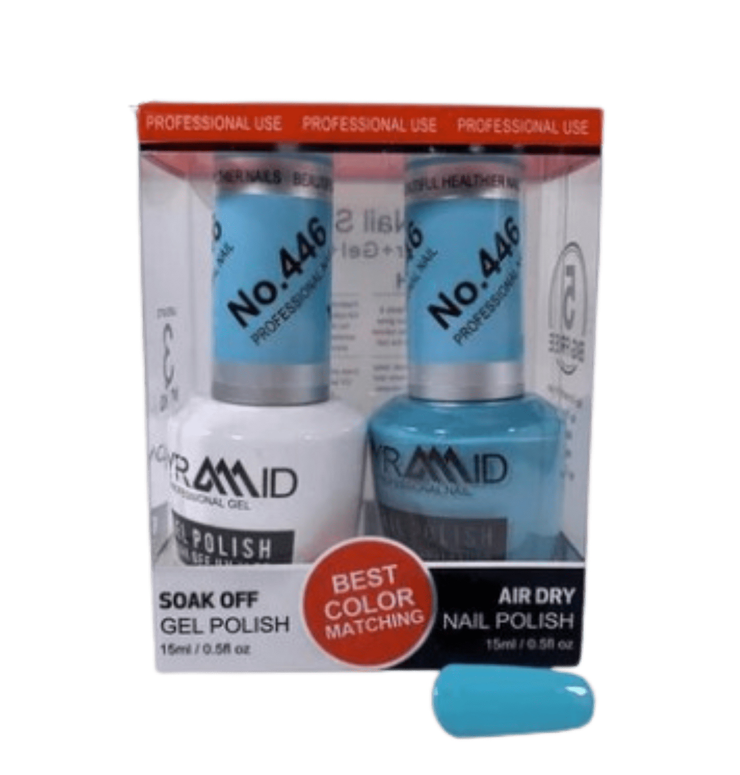 Pyramid Nail Duo - Gel Polish and Matching Nail Polish - 446 - Walmart.com