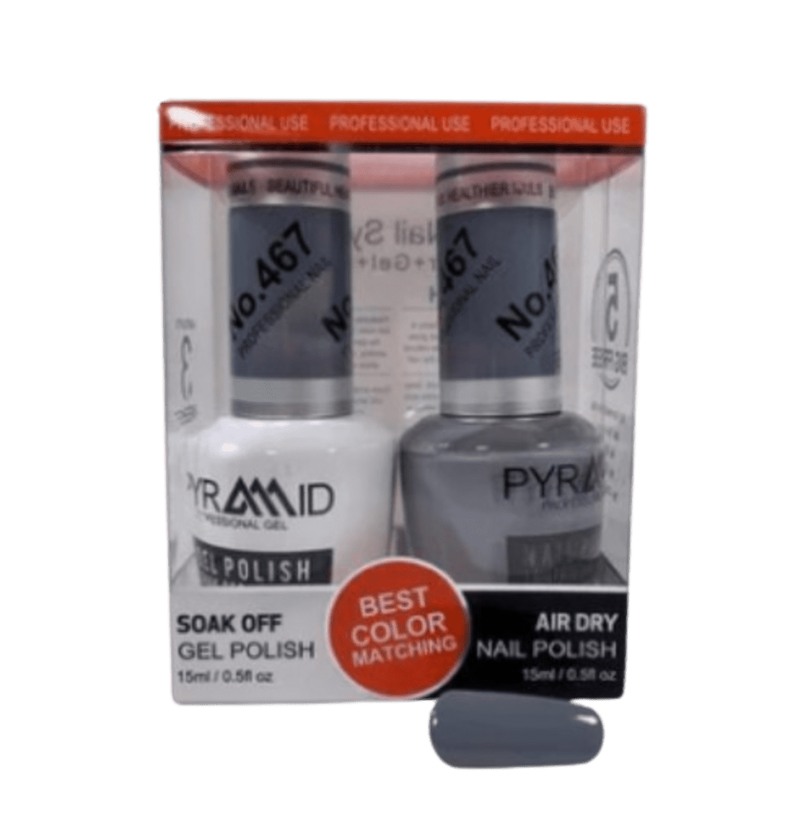 Pyramid Nail Duo - Gel Polish and Matching Nail Polish - 467 - Walmart.com