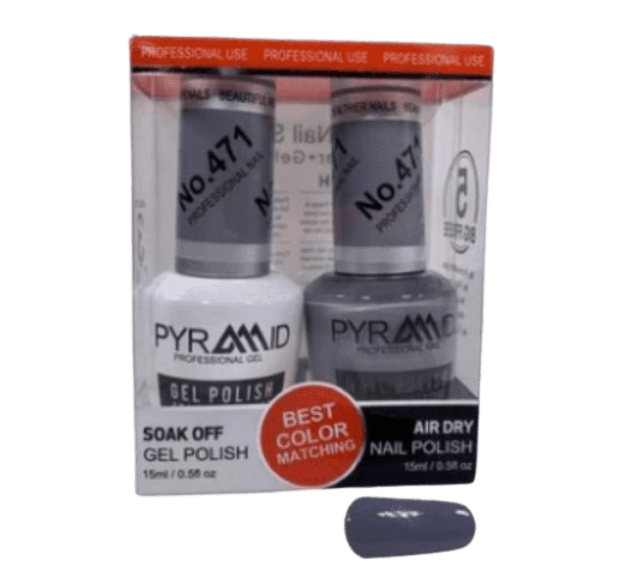 Pyramid Nail Duo - Gel Polish and Matching Nail Polish - 471 - Walmart.com