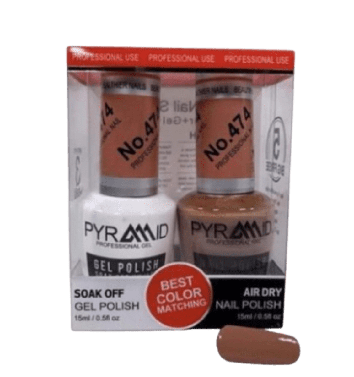 Pyramid Nail Duo - Gel Polish and Matching Nail Polish - 474 - Walmart.com