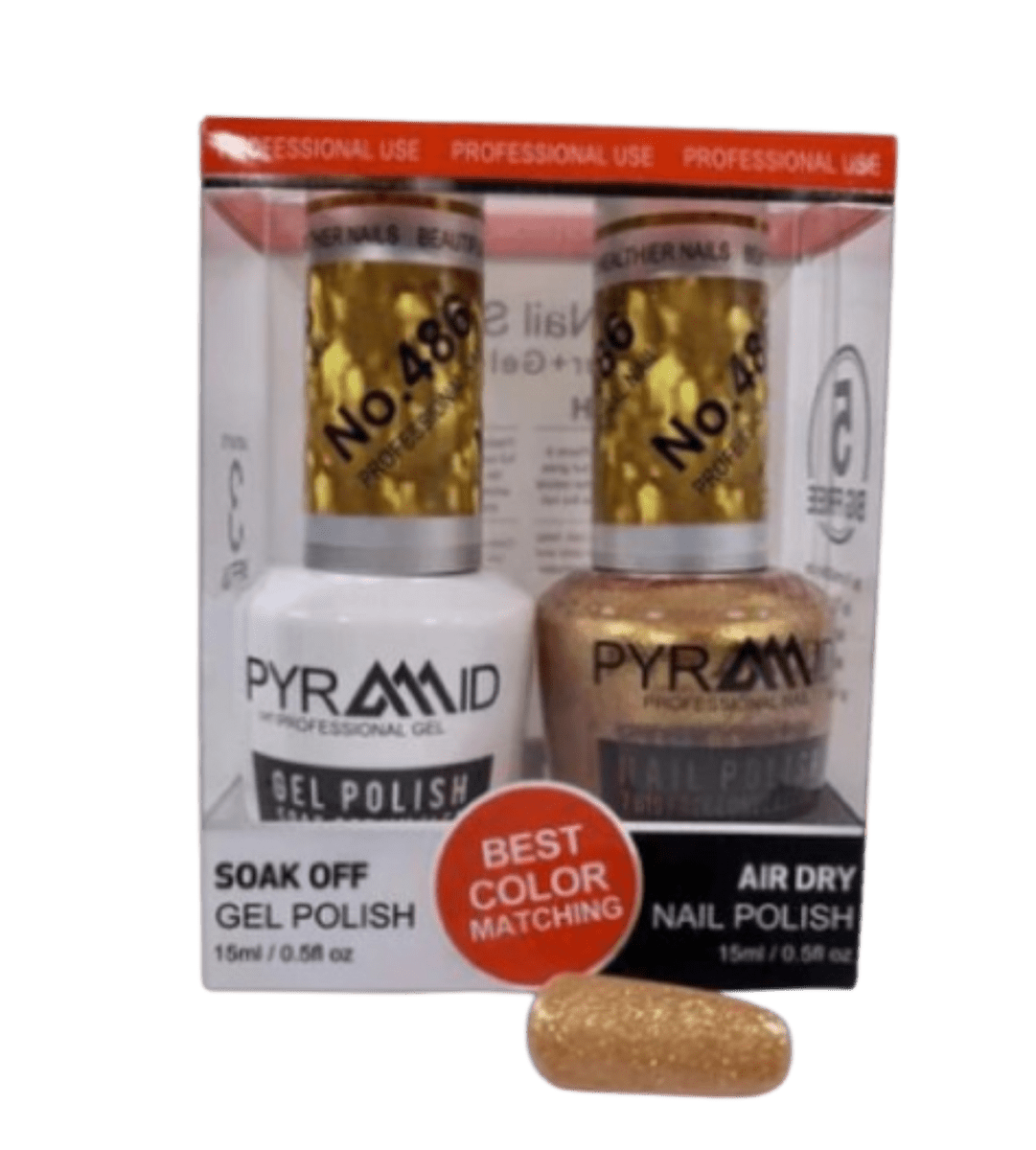 Pyramid Nail Duo - Gel Polish and Matching Nail Polish - 486 - Walmart.com