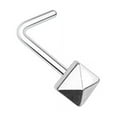 Pyramid Nose L-Shape Nose Ring - Walmart.com