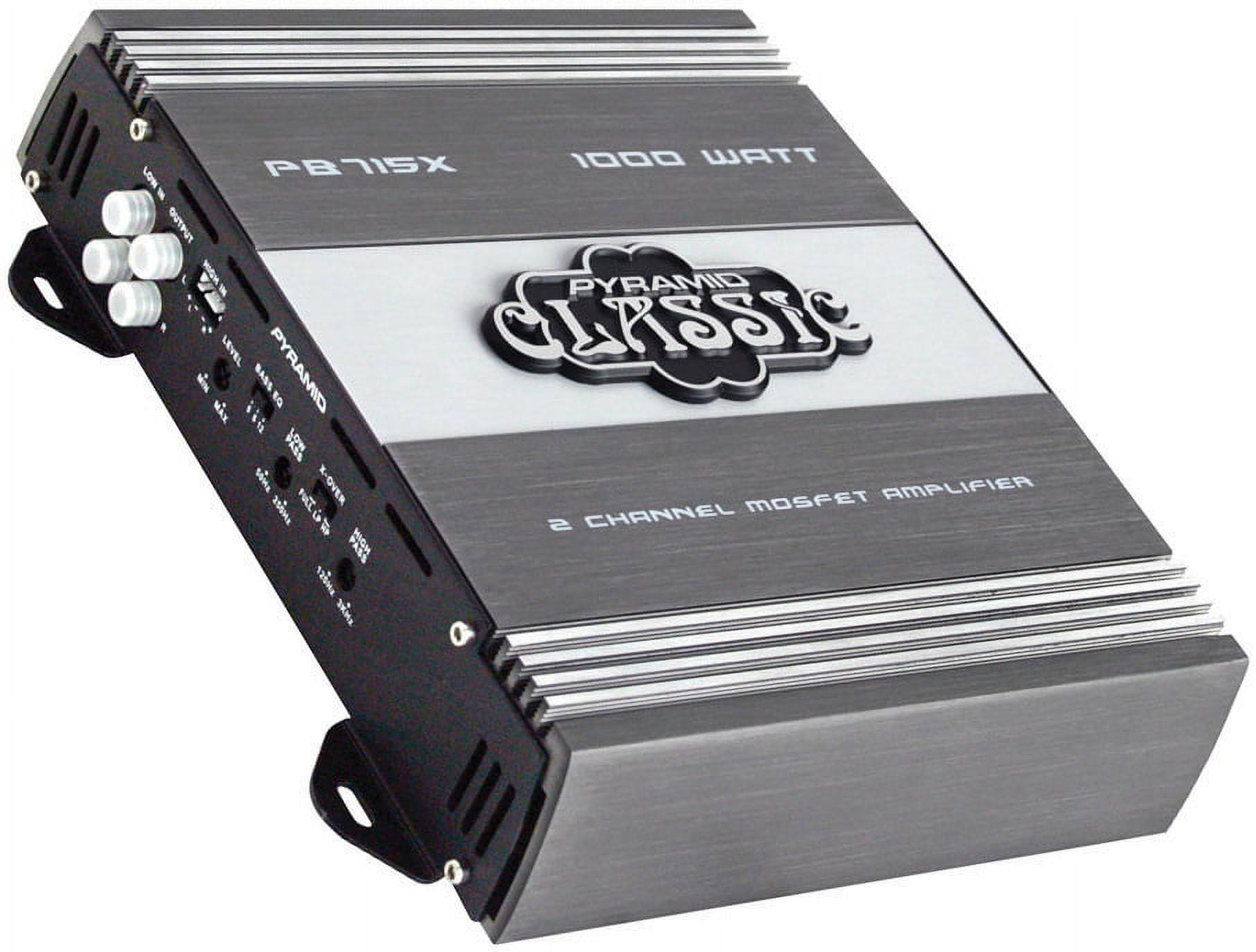 Pyramid PB715X 1000 Watts 2 Channel Bridgeable Car Amplifier - Walmart ...