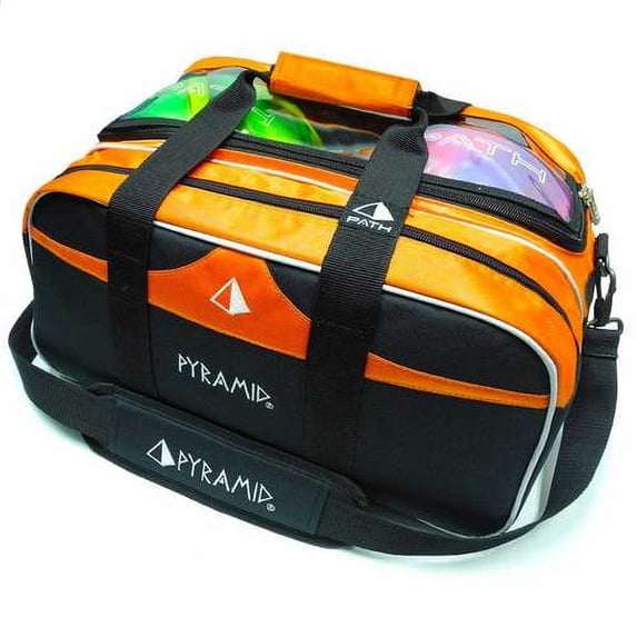 Pyramid Path Double Tote Plus Clear Top Bowling Bag, Holds Shoes ...