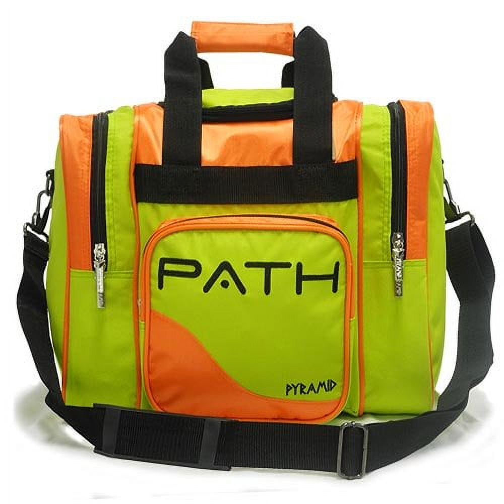 Pyramid Path Pro Deluxe Single Tote Bowling Bag Lime Green/Orange ...