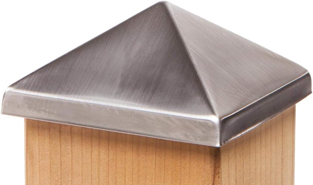 Pyramid Post Point Cap 4x4 (3-1/2") - Stainless Steel - 10 Pack ...