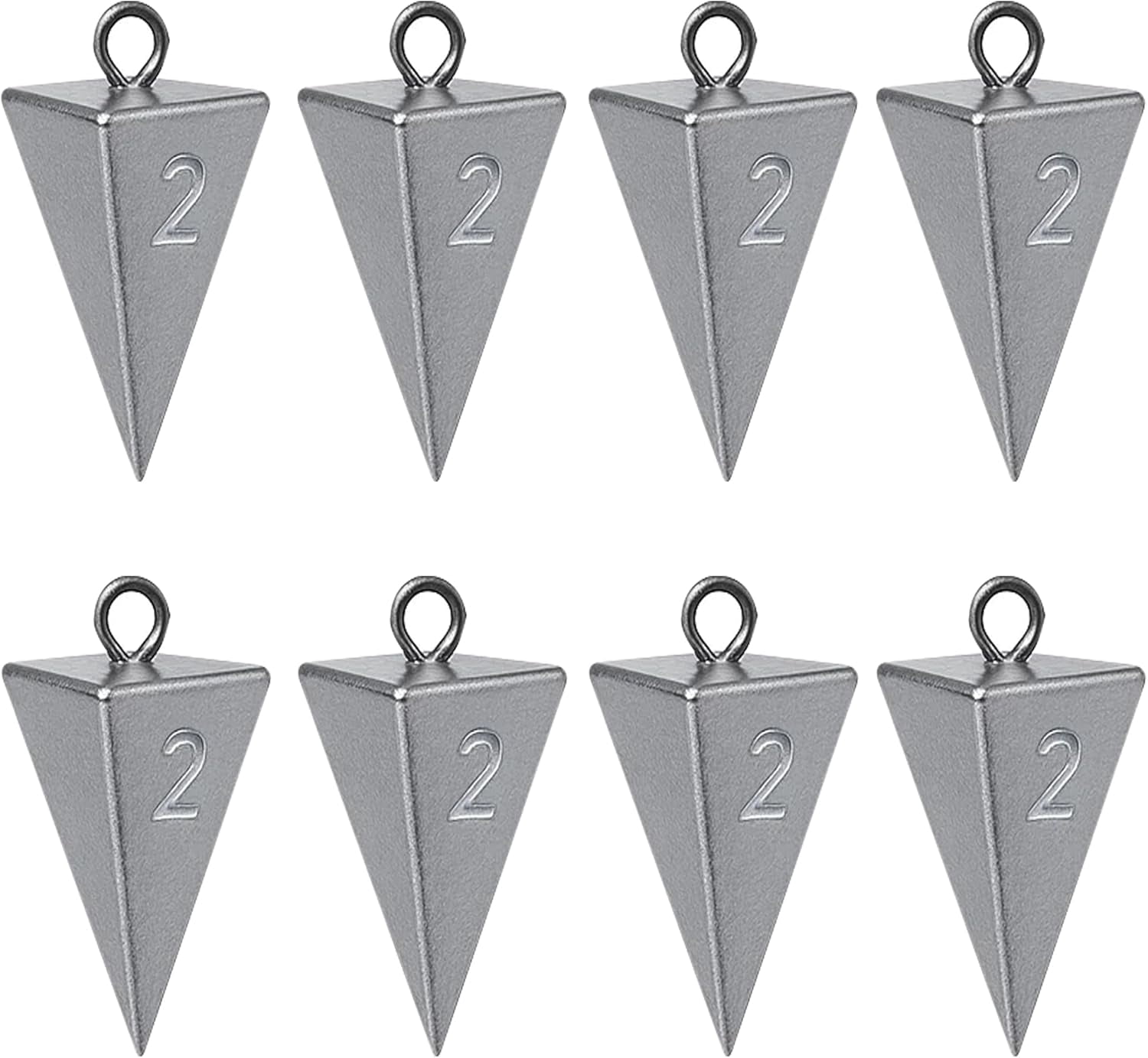 Pyramid Sinkers for Surf & Saltwater Fishing Weights - Durable Lead ...