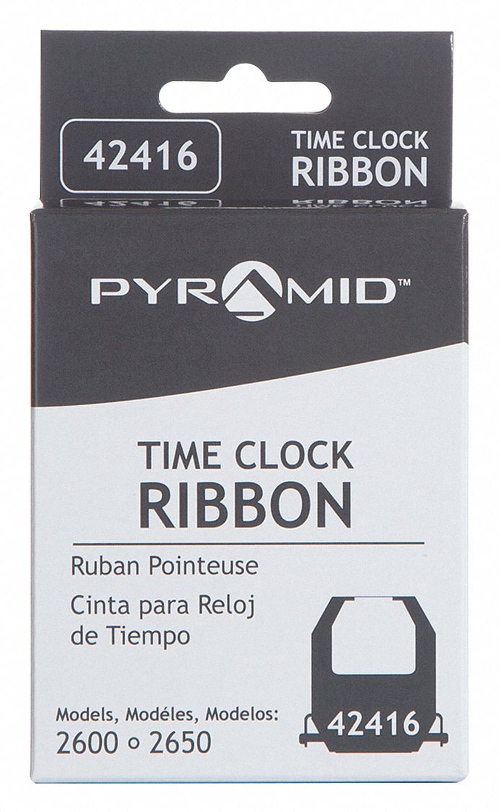 Pyramid Time Clock Replacement Ribbon,Black-Red 42416 42416 ZO-G4261555 ...
