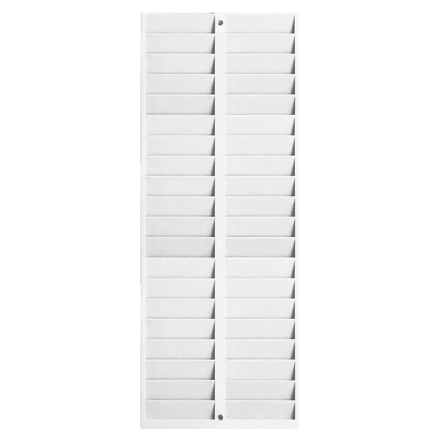Pyramid Technologies Durable Plastic Time Card Rack, 40 Pockets, Light ...