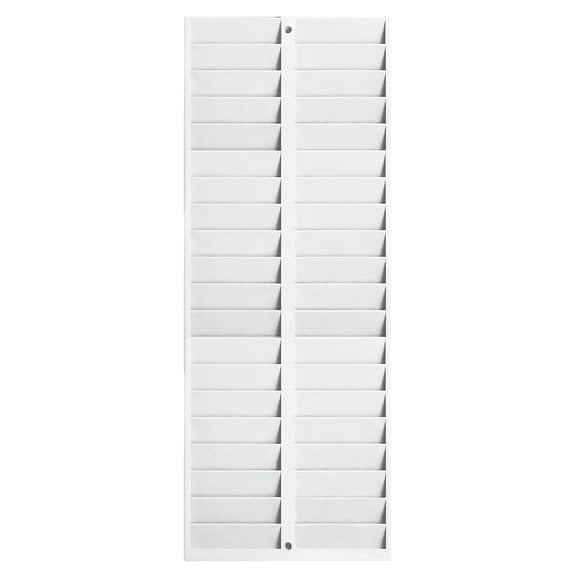 Pyramid Technologies Durable Plastic Time Card Rack, 40 Pockets, Light ...