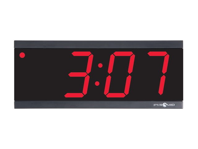 Pyramid TimeTrax Sync - Clock - electronic - wall mountable, ceiling ...