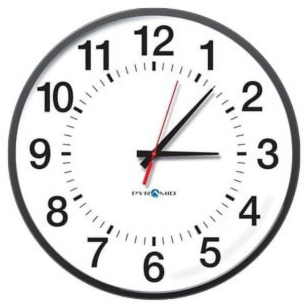 Pyramid TimeTrax Sync - Clock - quartz - wall mountable, ceiling ...