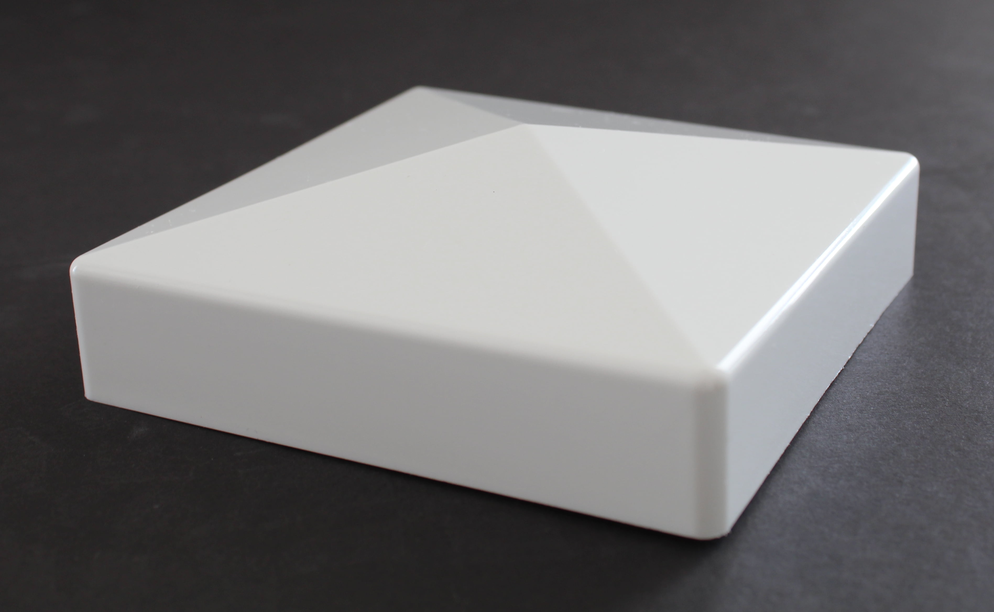 Pyramid True 5x5 (127mmx127mm) Plastic Fence Post Cap White 1 - Walmart.com