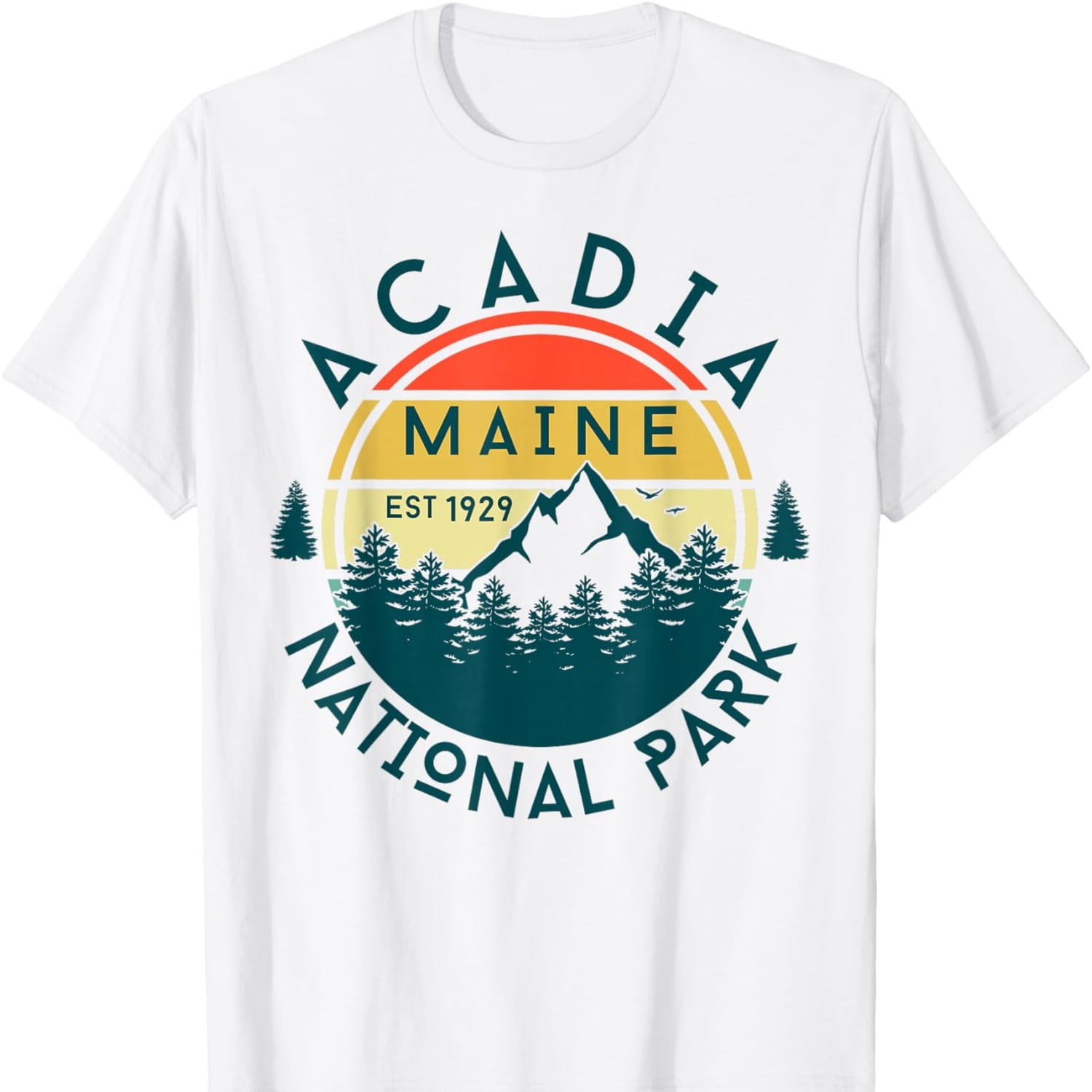 AC1Adia National Park Maine Hiking Nature Outdoors T-S1Hirt - Walmart.com