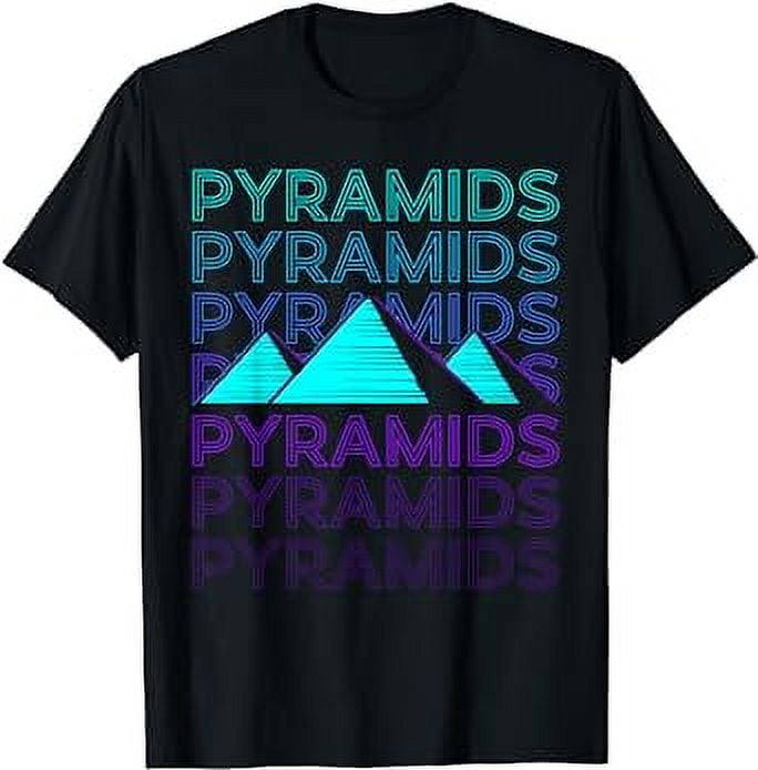 Pyramids Egyptian Pyramid Retro T-Shirt - Walmart.com