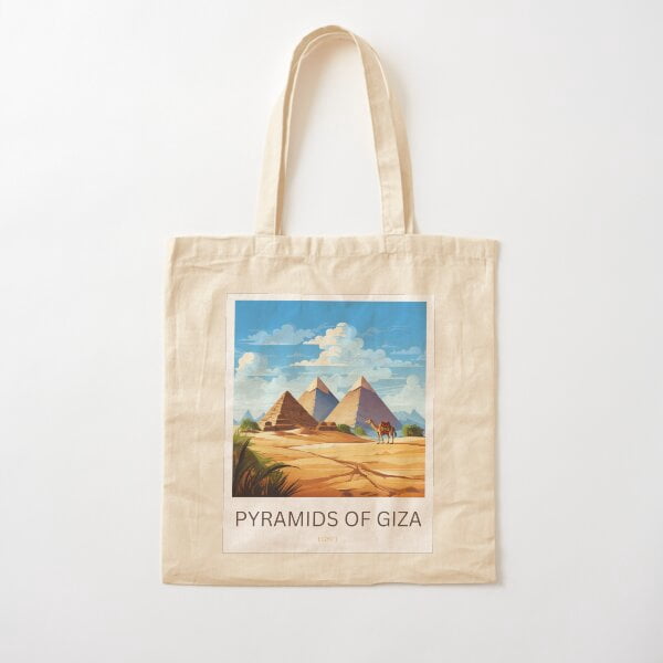Pyramids Of Giza, Egypt Cotton Tote Bag Canvas Tote Bag, Family Gift ...