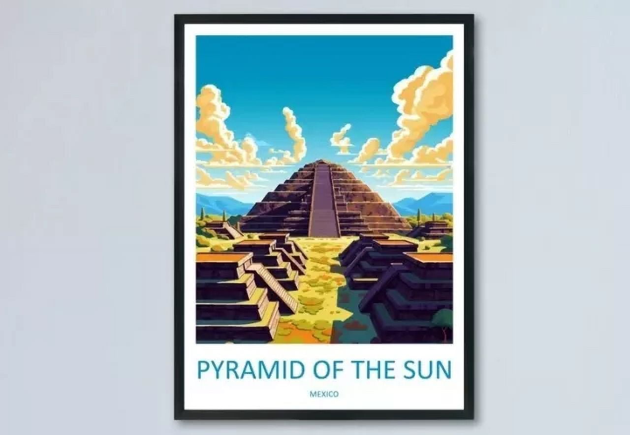 Pyramids Of The Sun Travel Print Wall Art Pyramids Of The Sun Wall ...