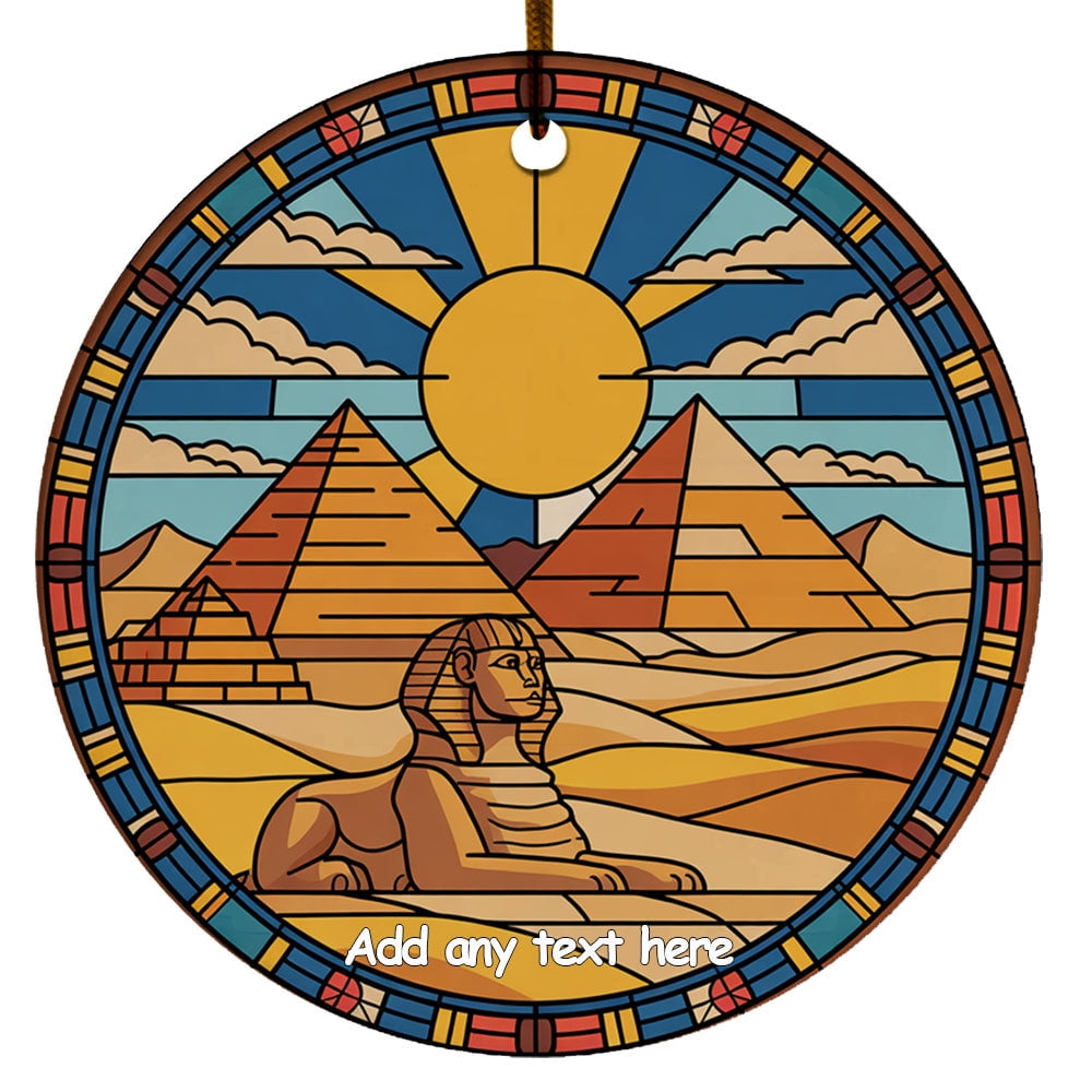 Pyramids of Giza Egypt Ornament – Personalized Ornament for Travel ...