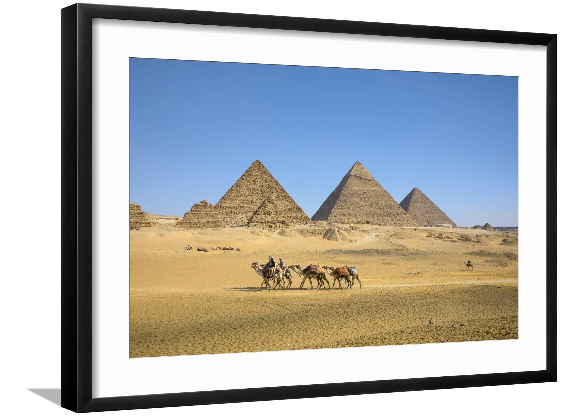 Art.com Pyramids of Giza, Giza, Cairo, Egypt Photographic Print by Jon ...
