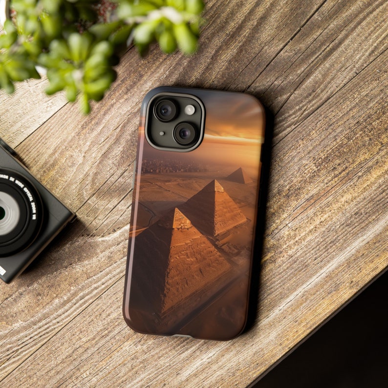 Pyramids of Giza Phone Case for iPhone 11 to 16 Egyptian Ancient Wonder ...