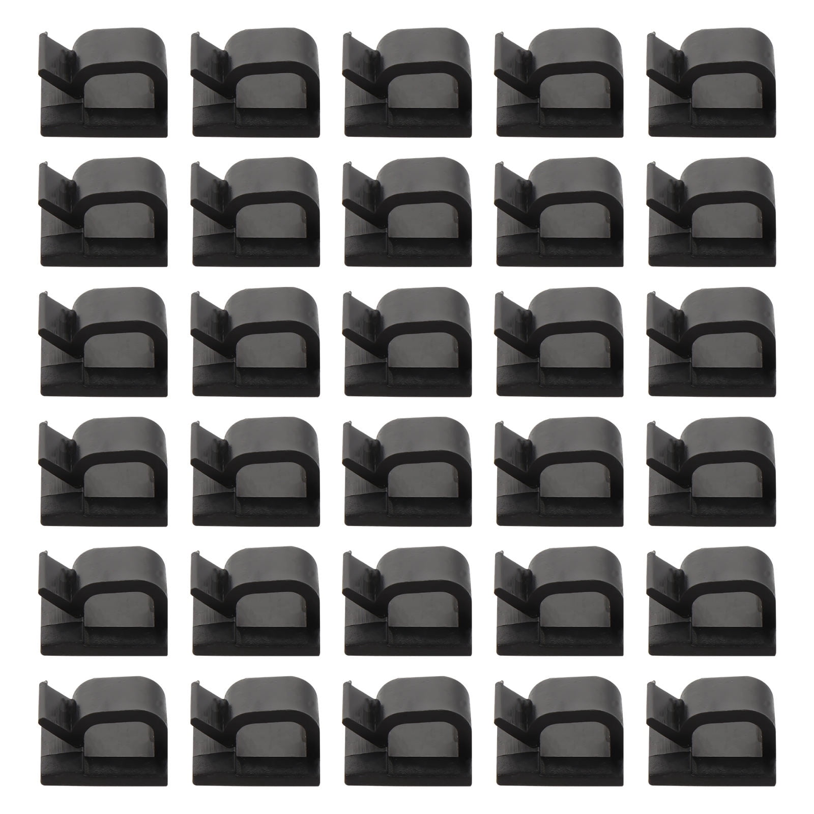 LEORX Cable Clamp for Home Use Keeps Cables Organized 100 Pcs Black ...