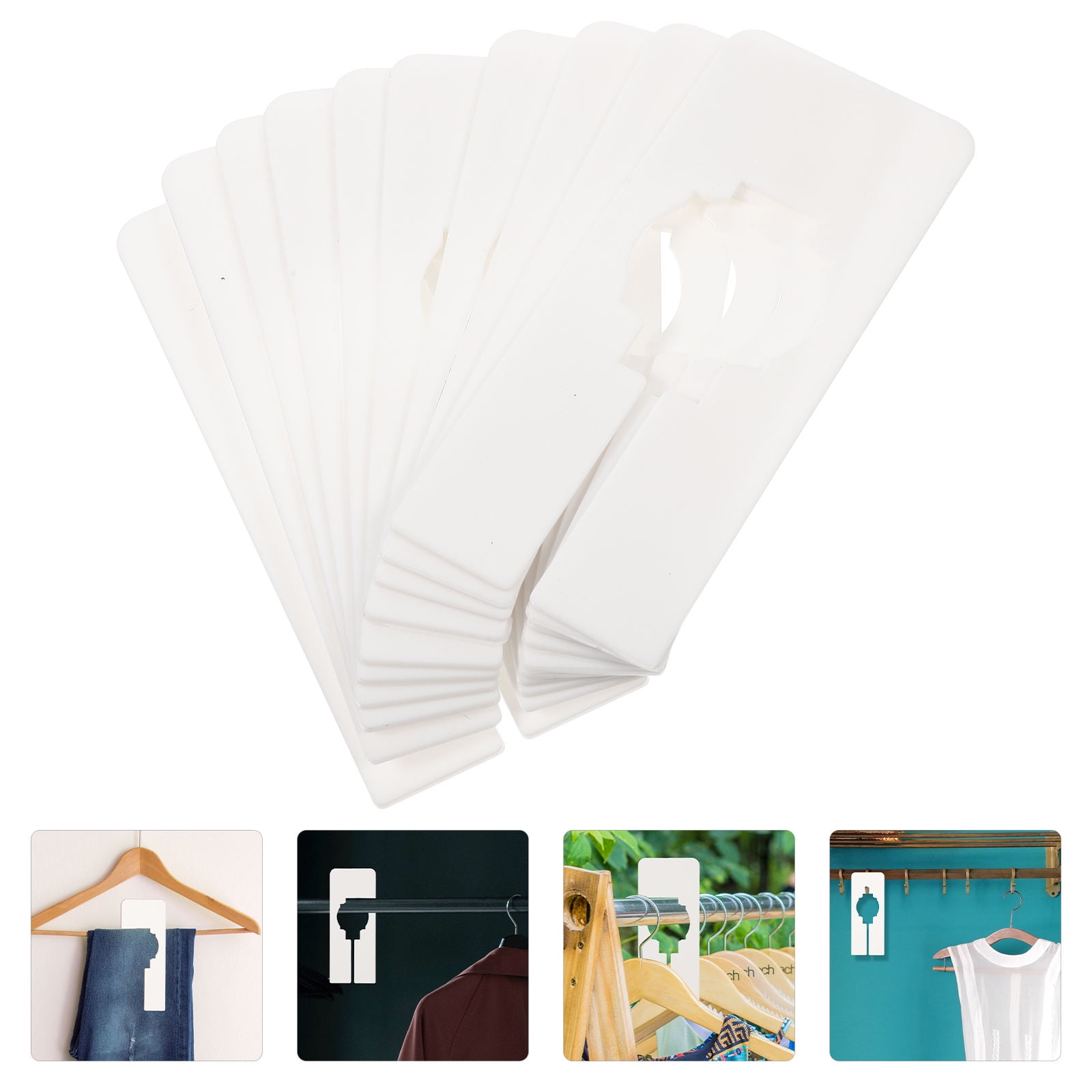 Pyramidti 10pcs Clothing Size Dividers Plastic Hangers Dividers Closet ...