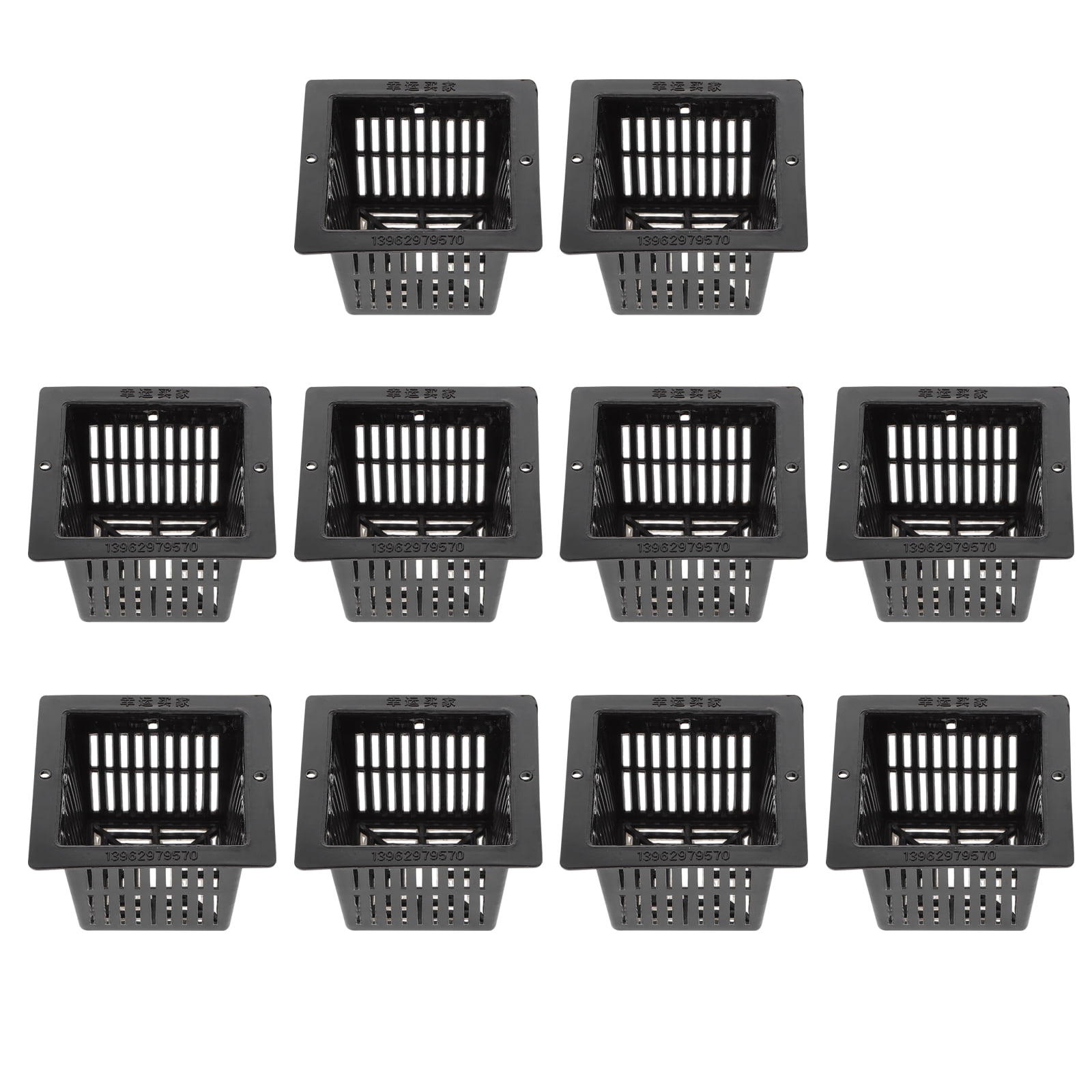 Pyramidti 10pcs Planting Basket Green Planting Root Square Plant Water ...