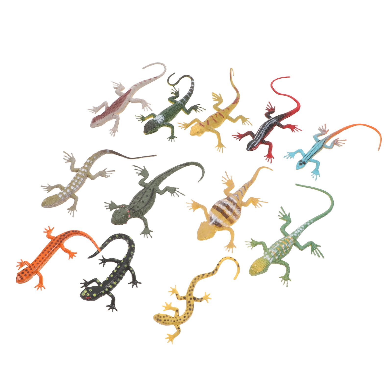 Pyramidti 12pcs Simulation Lizard Toys Realistic Gecko Figures Party ...
