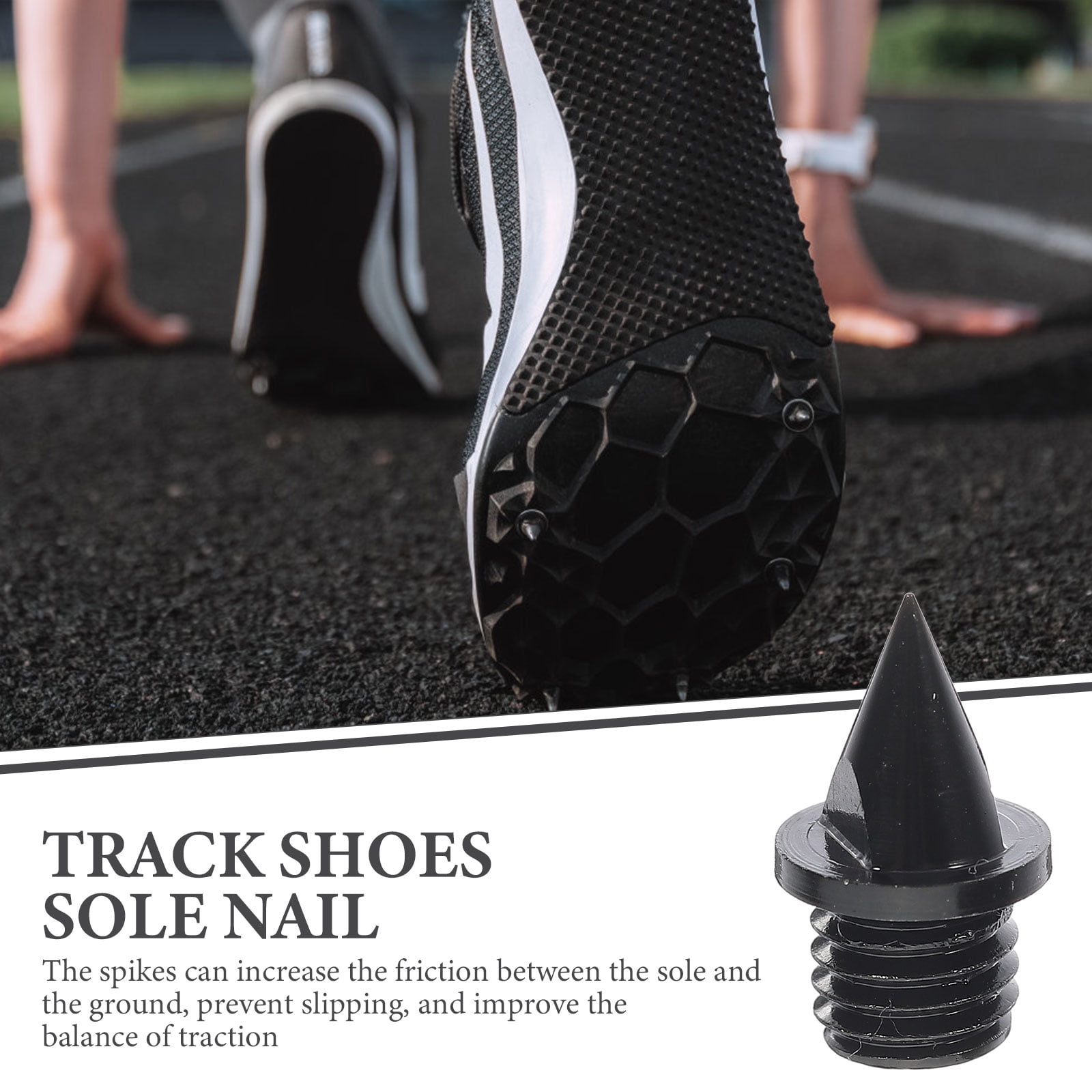 Pyramidti 16Pcs Men's Sprint Track Shoes with Sole Nail Spikes for ...