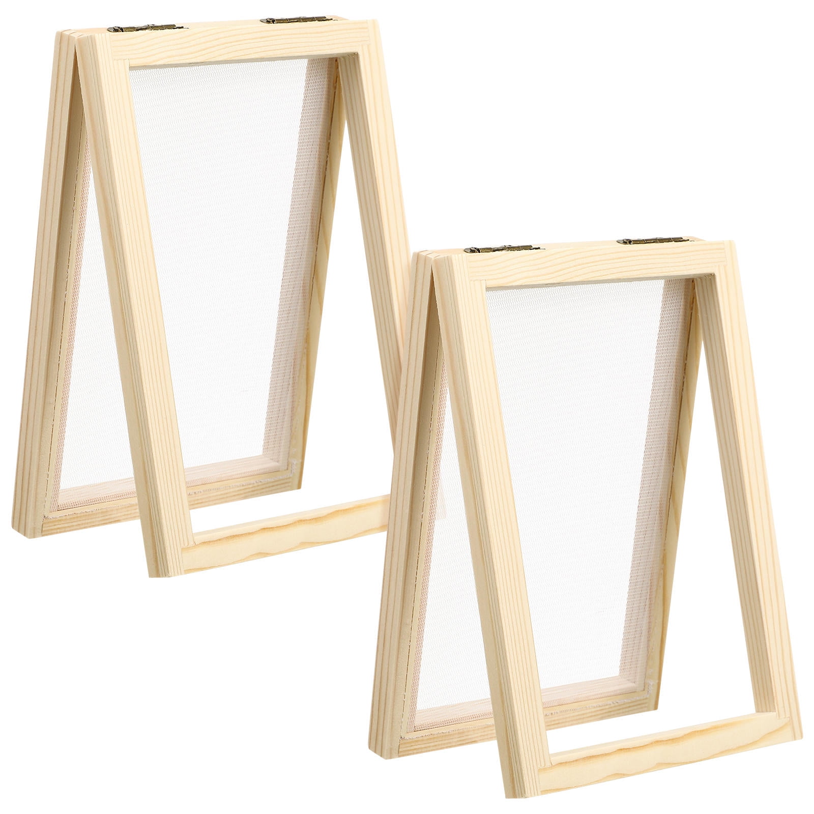 LEORX Diy Papermaking Kit Wooden Frame For Children 2Pack 7.1X4.9In ...