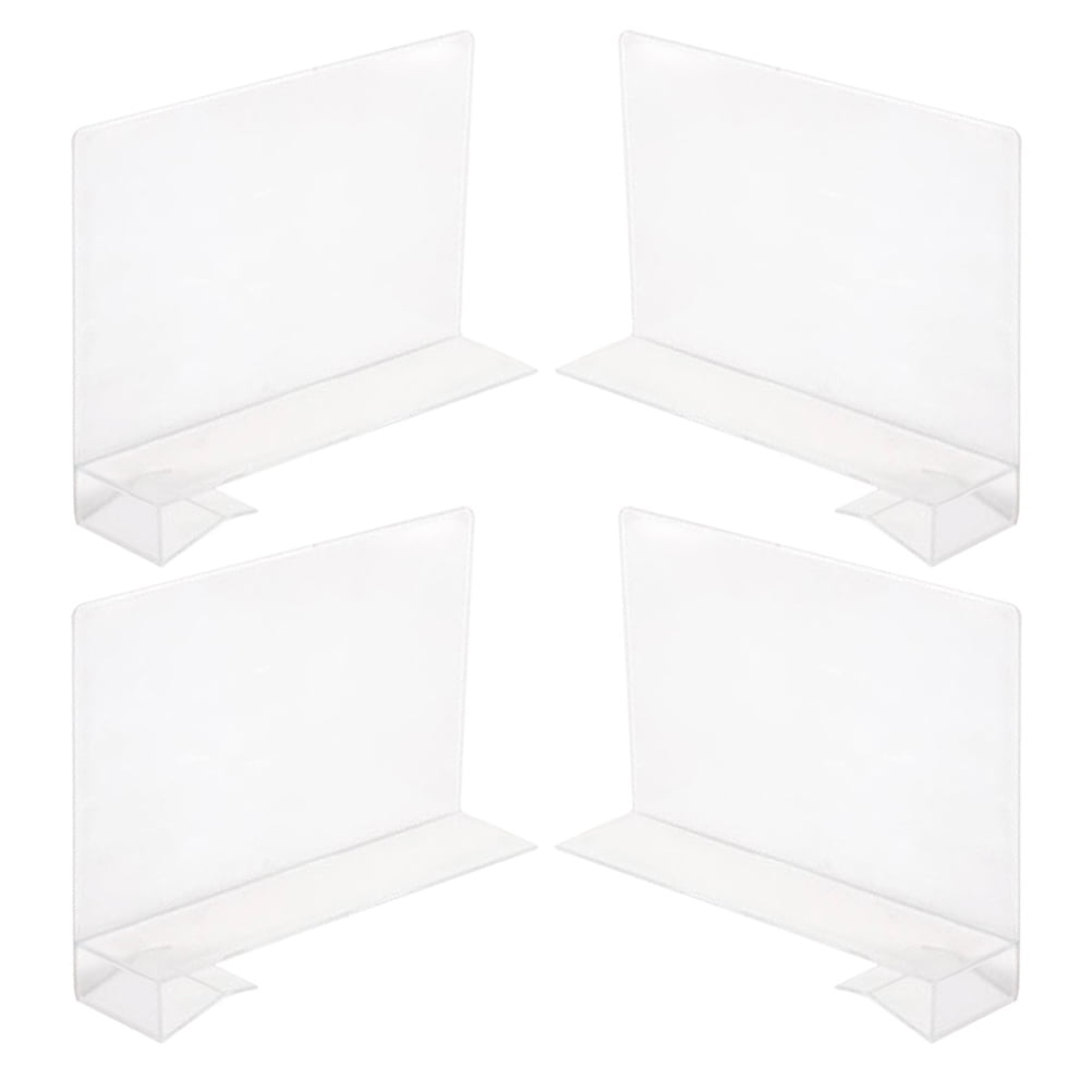 Pyramidti 4Pcs Transparent Shelf Dividers for Kitchen Use Made of PP ...