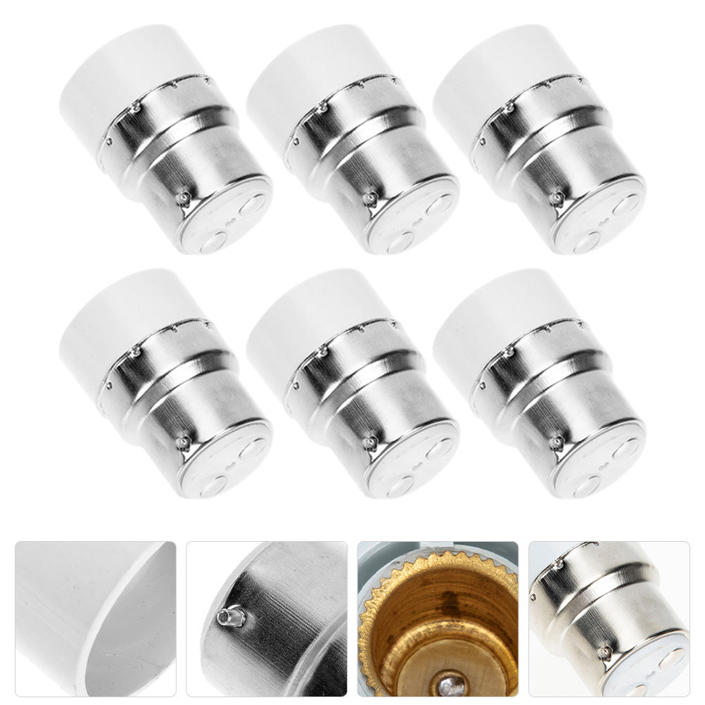 Pyramidti 6 Pcs Light Bulb Extender Mogul to Standard Base Adapter ...
