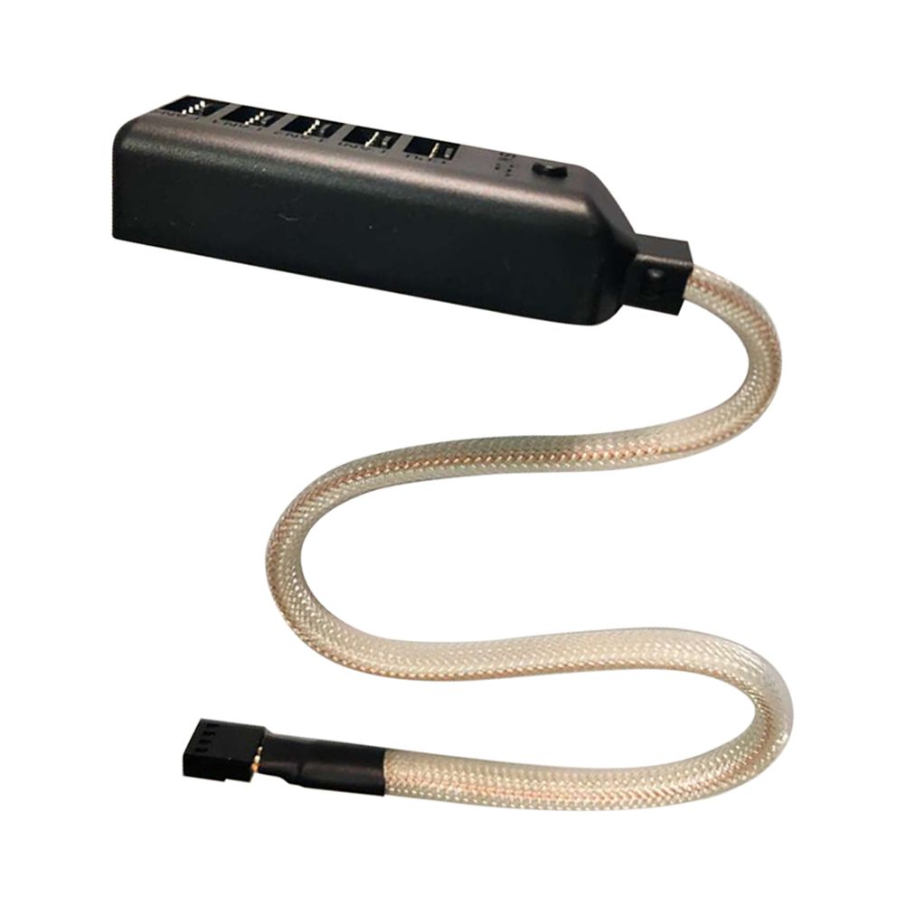 Pyramidti Cooling Fan Hub LED RGB Desktop Computer Chassis Fan Docking ...