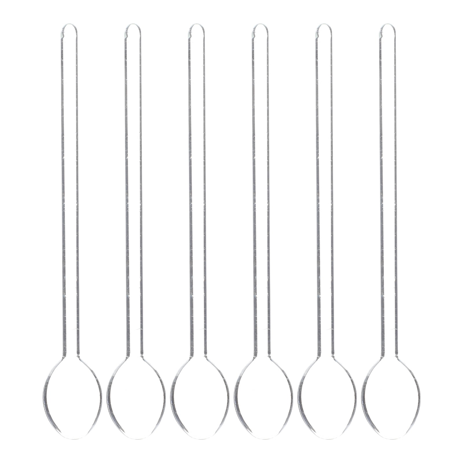 Pyramidti Dessert Spoon Bar Reusable Glass Mixing Rod Sugar Stirrer ...