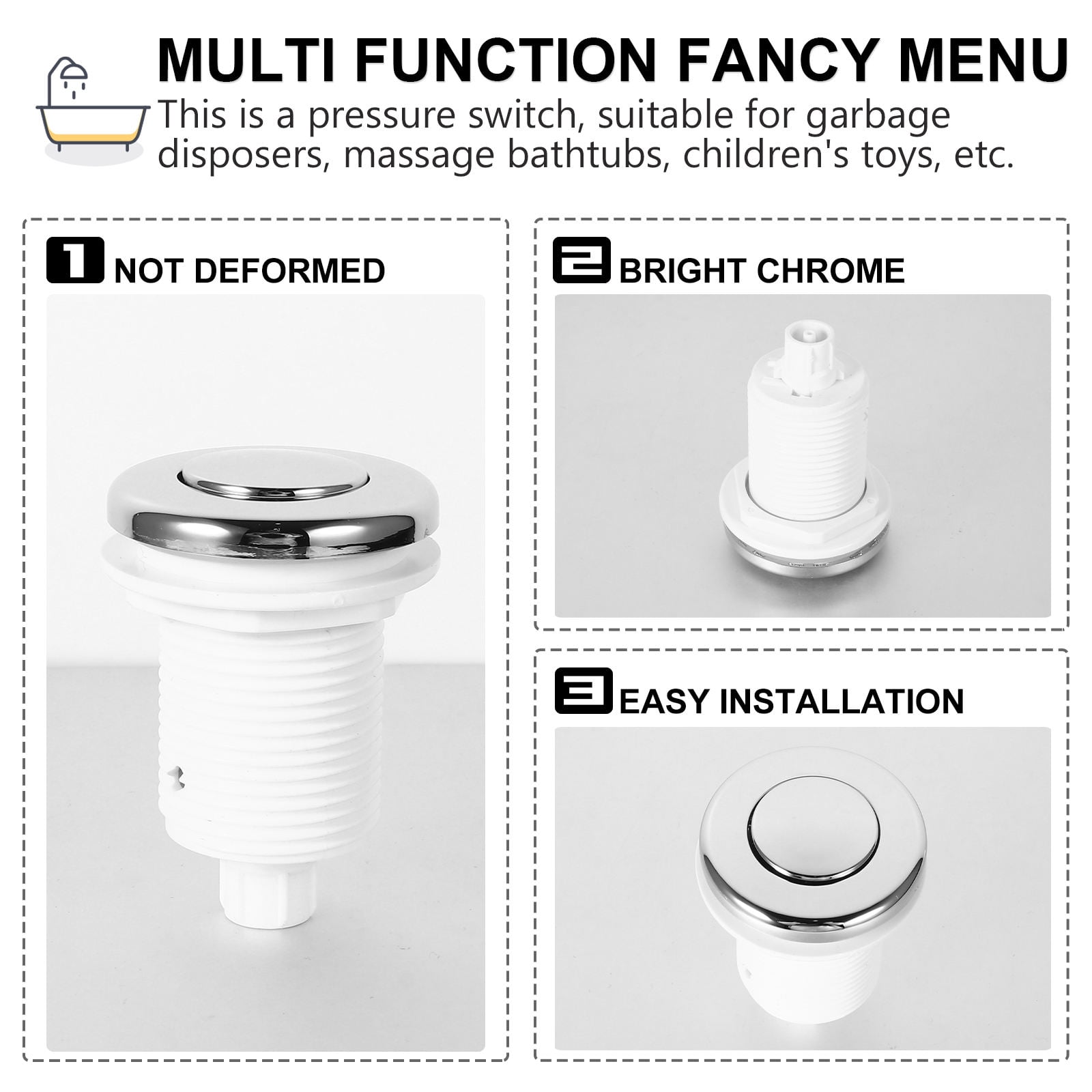 Pyramidti Push Pneumatic Start Button Household Switch Pressure ...