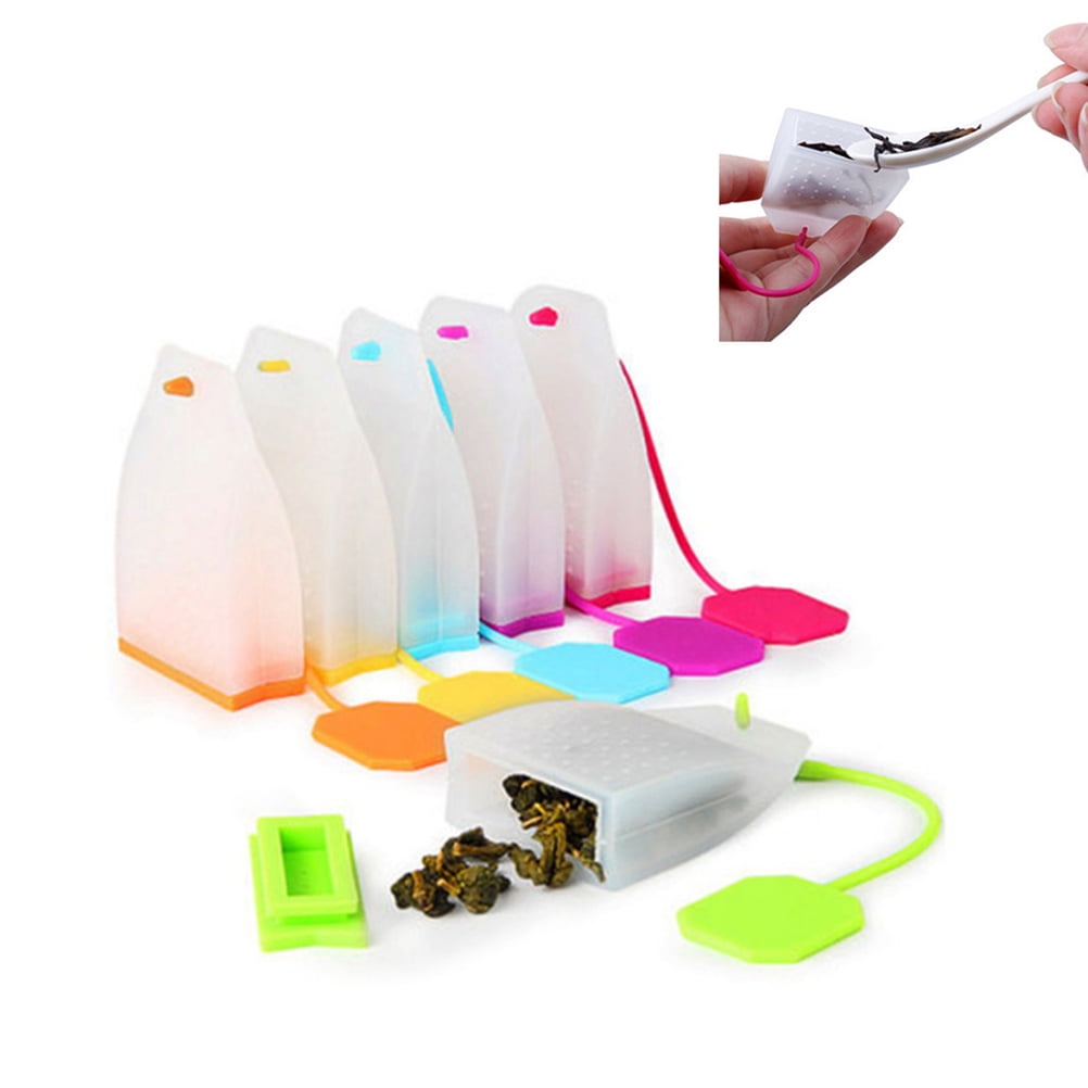 LEORX Silicone Tea Infuser with Long Handle for Home Use Safe NonToxic ...