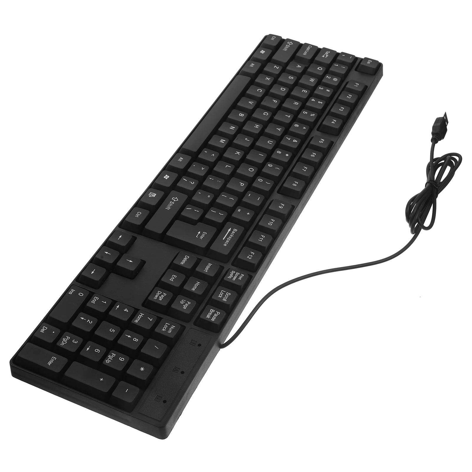 Pyramidti USB Wired Keyboard Full Size Keyboard English Wired Compact ...