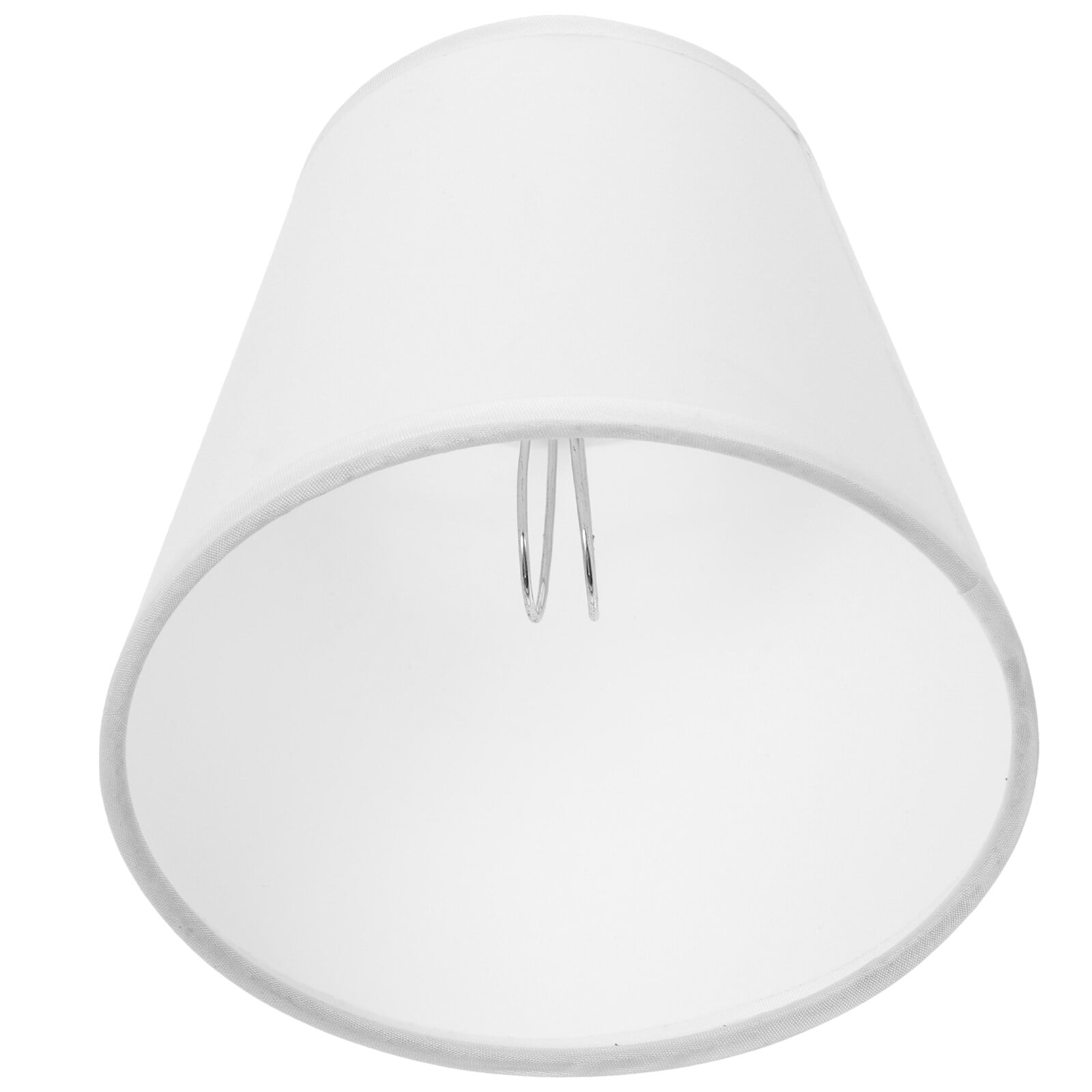 Pyramidti White Linen Small Table Lamp Shade, Universal Light Cover ...