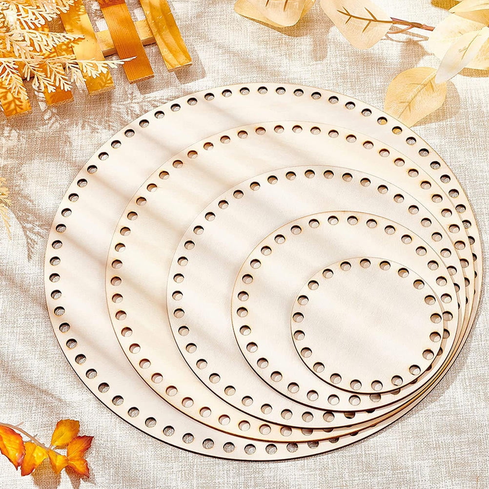 Pyramidti Wood Bag Bottom Base for DIY Handbag Shaper with Holes Sturdy ...