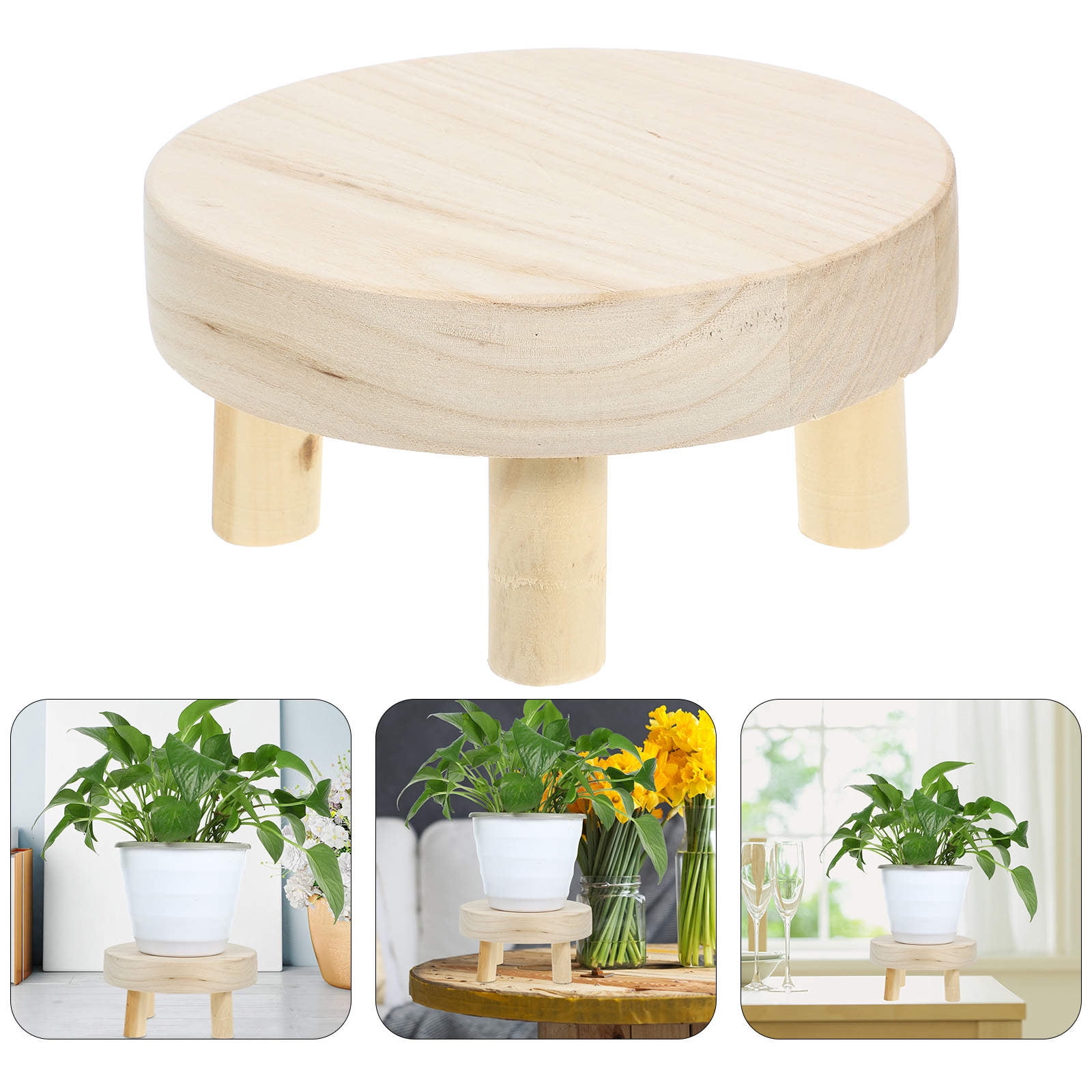 Pyramidti Wooden Stool Flower Stand Standing Plant Pot Stands Indoor ...