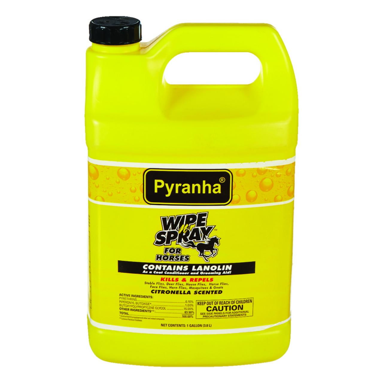 Pyranha Wipe and Spray 41969: Citronella-Scented Horse Fly/Tick ...