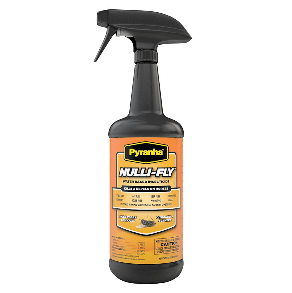 Pyranha Nulli-Fly Spray, Water-Based Insecticide, Citronella Scent ...