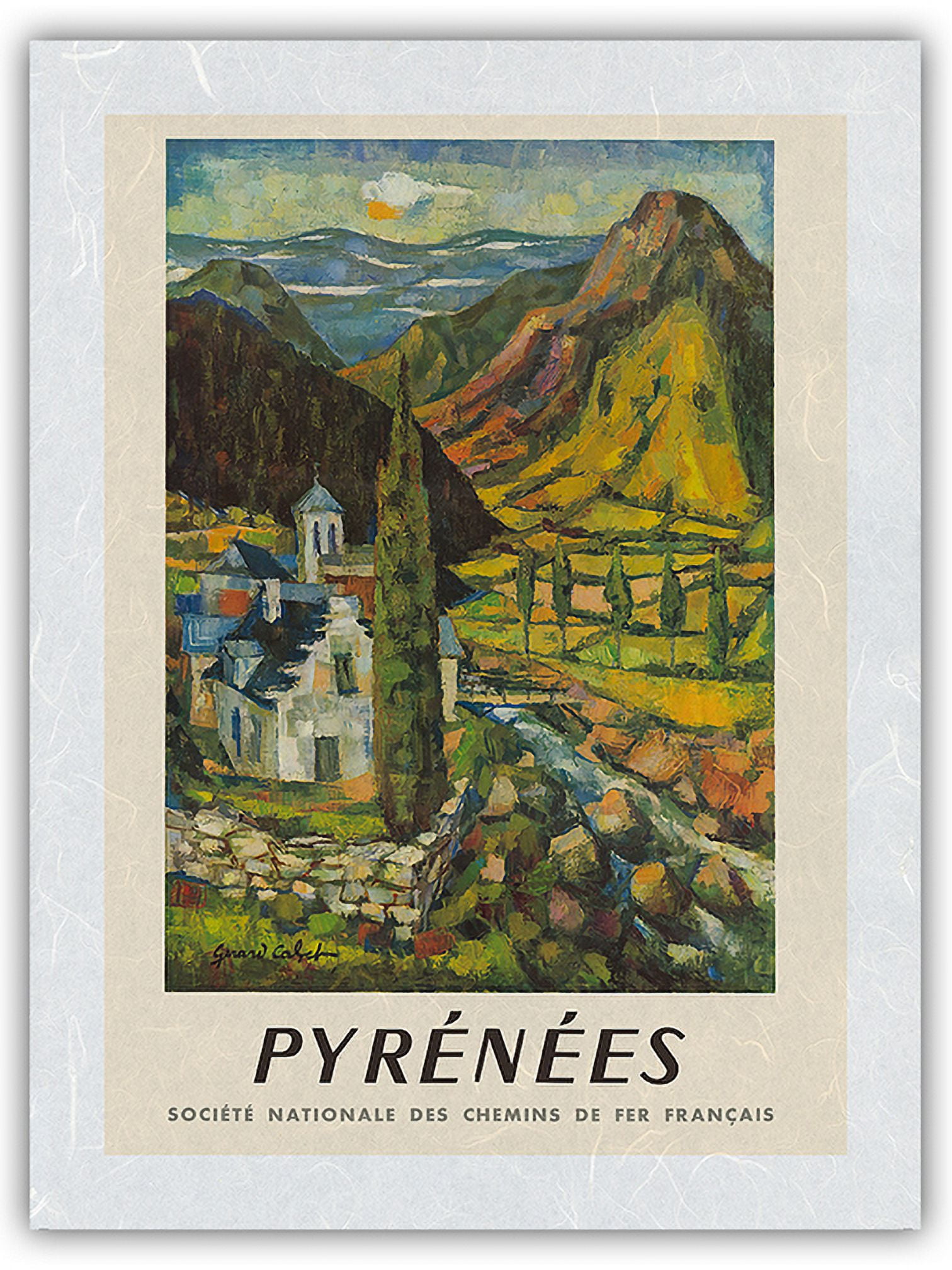 Pyrenees (Pyrénées) Mountains - France - Spain - Vintage Railroad ...