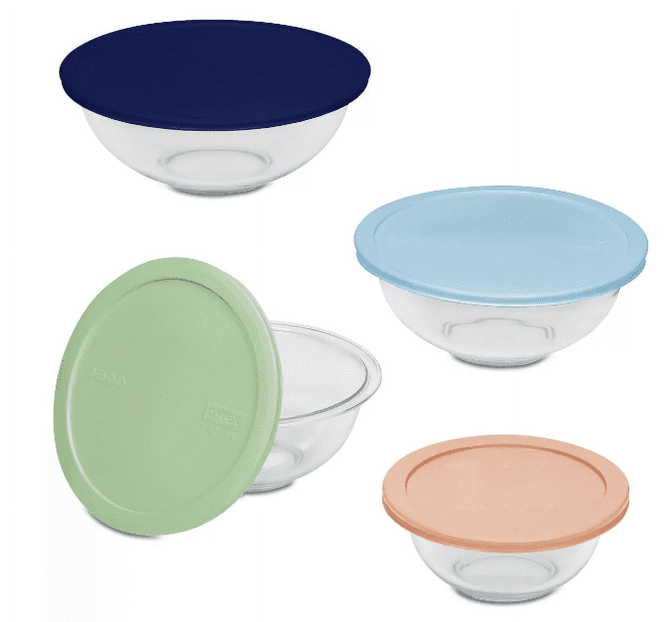 Pyrex 1132797 8-Pc. Mixing Bowl Set - Walmart.com