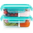 Pyrex 2.1-cup Meal Box Glass Divided Storage Container Duo - Walmart.com